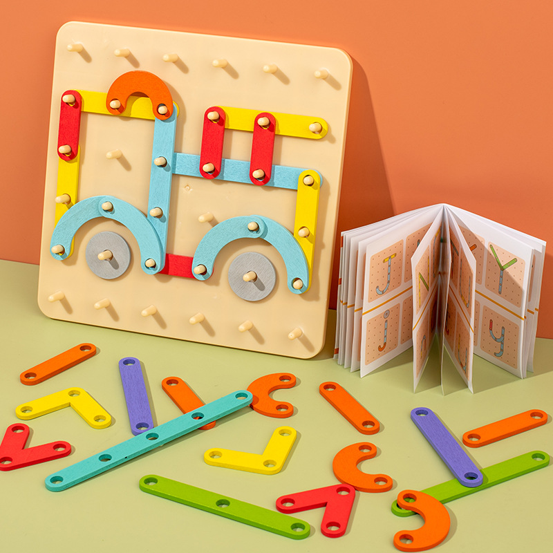 Kletshuts™ PuzzleBoard - Montessori Houten Puzzel Bord Set – Vanplek ...
