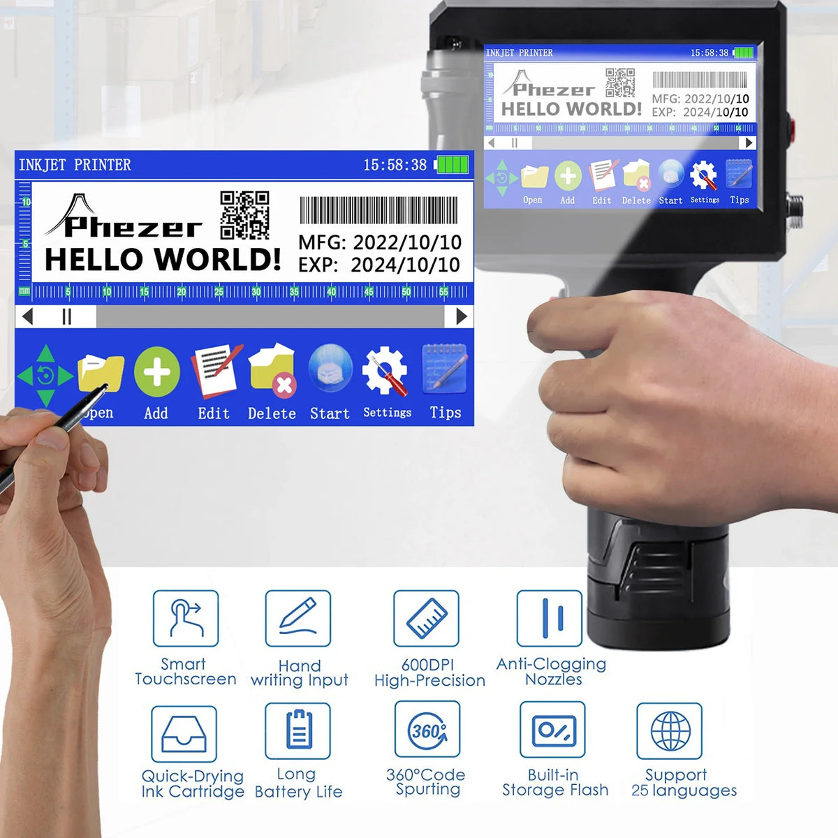 PortablePrinter - Slimme Draagbare Inkjet Printer – Vanplek - alles ...